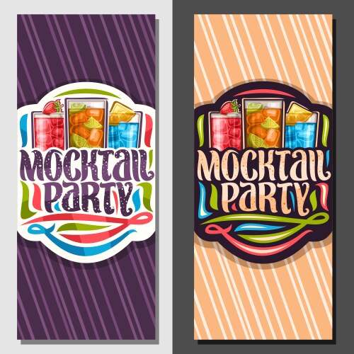 Logo for mocktail bar Royalty Free Vector Image