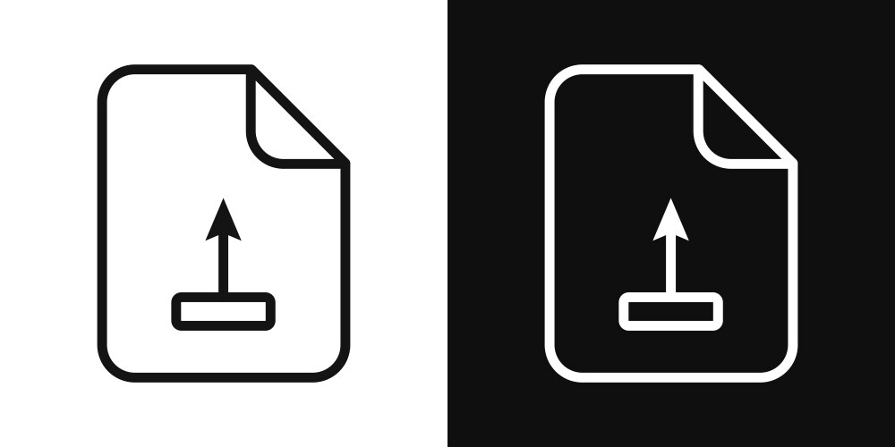 Folder upload icon Royalty Free Vector Image - VectorStock