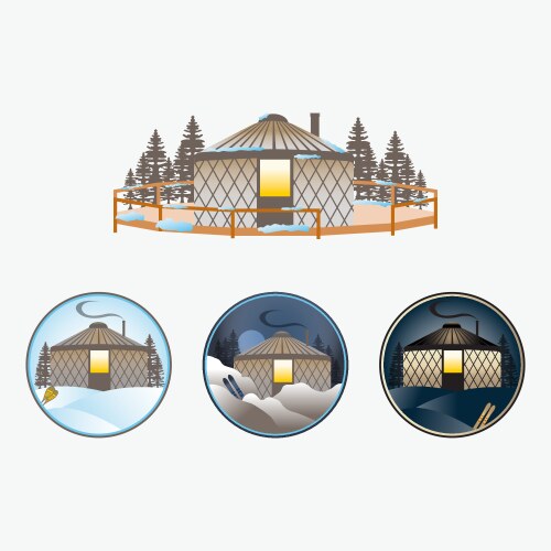 Yurt icon Royalty Free Vector Image - VectorStock
