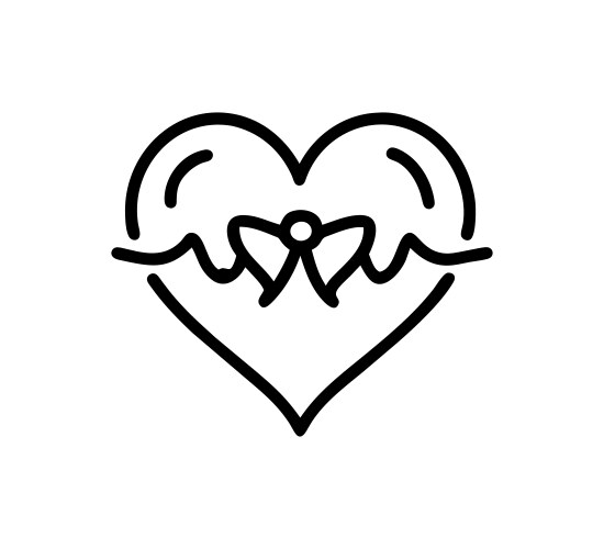 Heart shape logo Royalty Free Vector Image - VectorStock