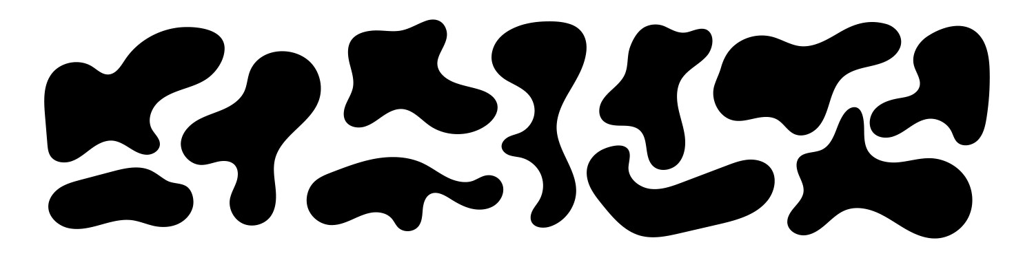 Organic black shape with fluid and irregular form Vector Image