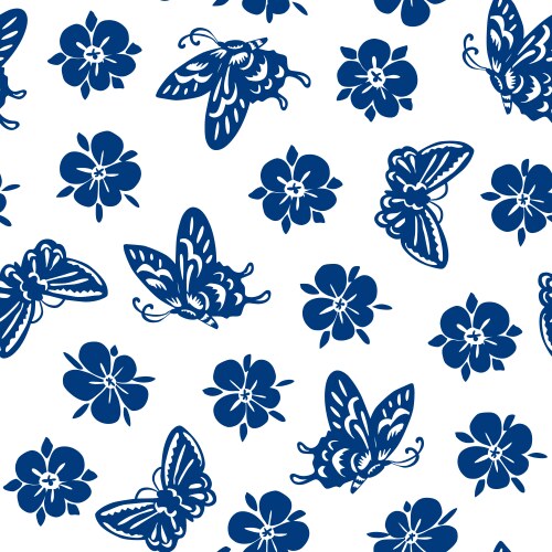 Chinese classic blue traditional paper Royalty Free Vector