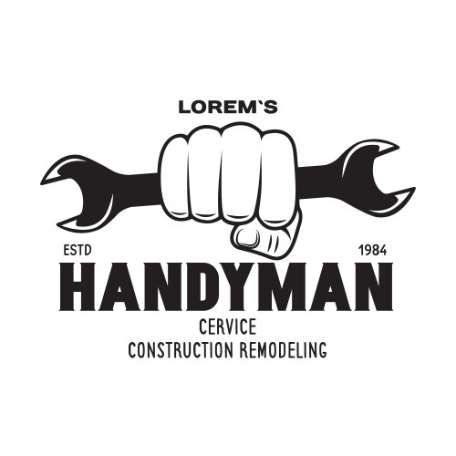 Handyman labels badges emblems and design elements