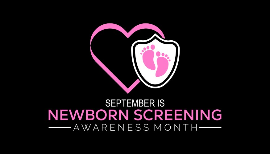 Newborn screening awareness month Royalty Free Vector Image