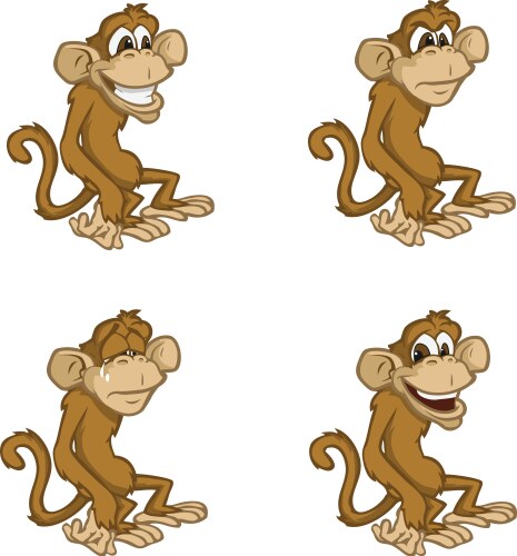 Angry monkey Royalty Free Vector Image - VectorStock