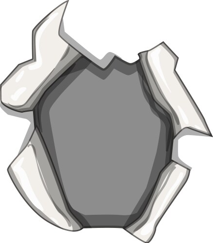 Scrap torn paper cartoon Royalty Free Vector Image