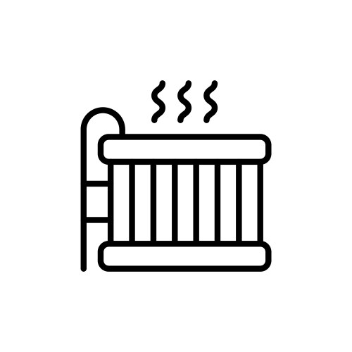 Hot tub icon isolated on white background Vector Image