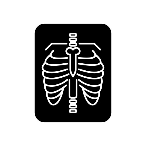 X ray icon isolated on white background Royalty Free Vector