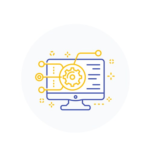 Api integration and development Royalty Free Vector Image