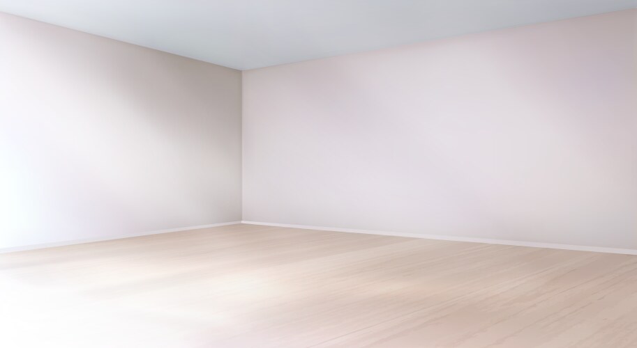 Empty white room Royalty Free Vector Image - VectorStock