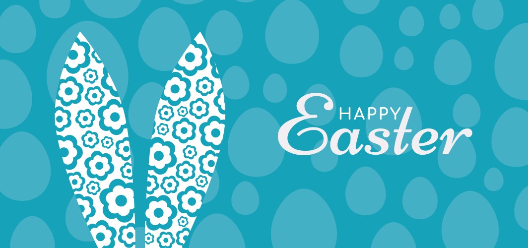 Happy easter - banner poster greeting card Vector Image