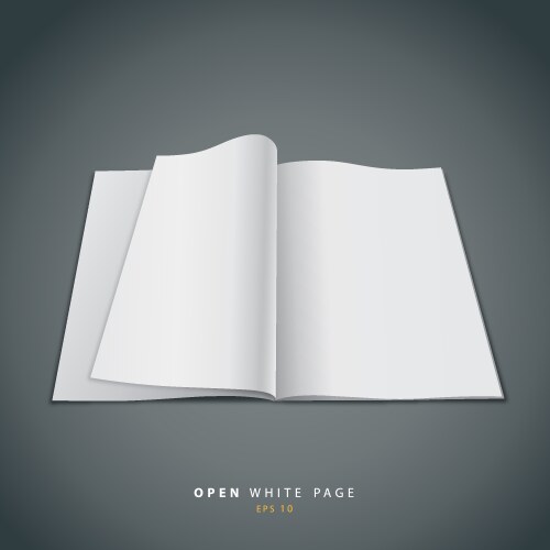 Open new page magazine Royalty Free Vector Image
