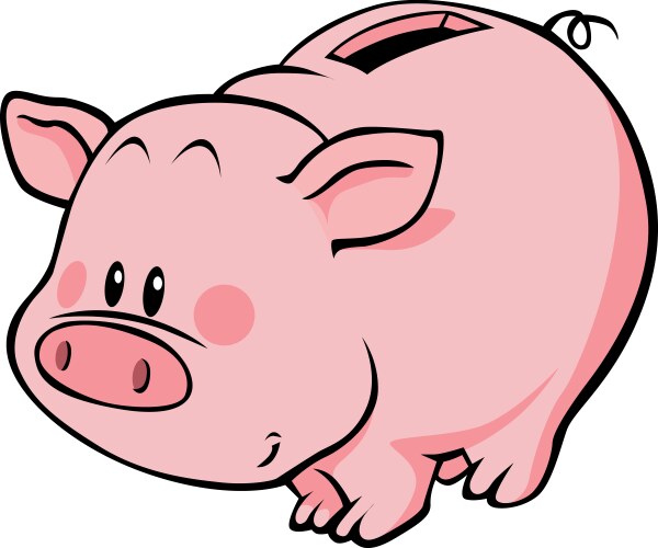 Cartoon funny pig Royalty Free Vector Image - VectorStock