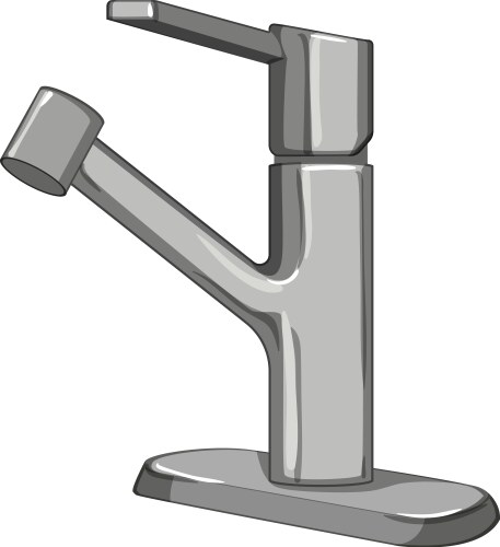 Pipe faucet water cartoon Royalty Free Vector Image
