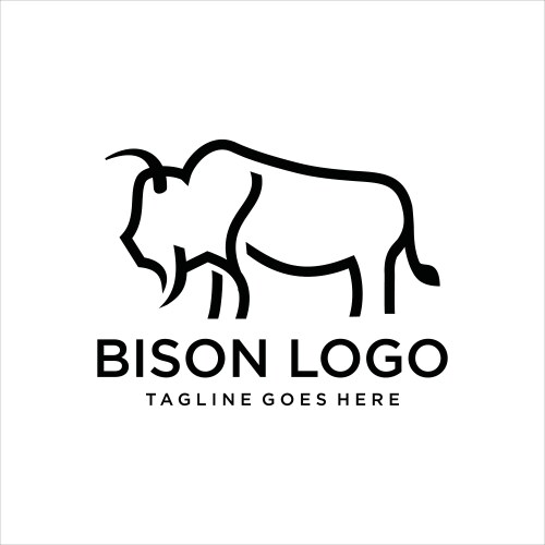 Bison Buffalo Line Drawing Vector Images (over 620)