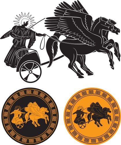 Black and White Greek Gods Vector Images (over 6,300)