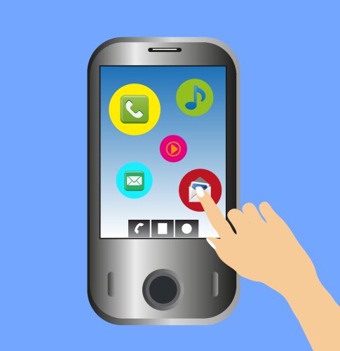 Mobile phone repair character Royalty Free Vector Image