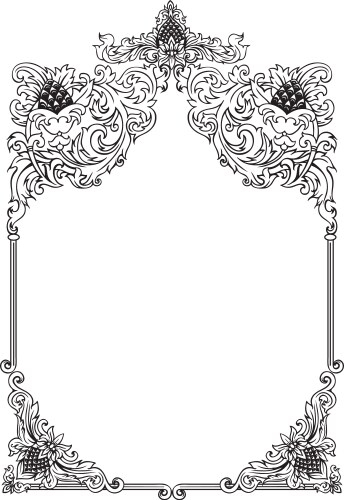 Victorian frame Royalty Free Vector Image - VectorStock