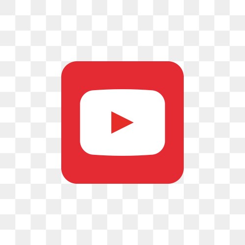 Youtube logo icon Royalty Free Vector Image - VectorStock