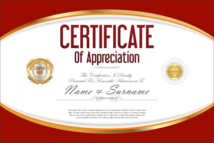 Certificate 507 Royalty Free Vector Image - VectorStock