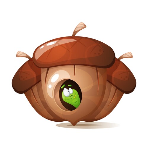Funny nut cartoon Vector Images & Graphics for Commercial Use | VectorStock