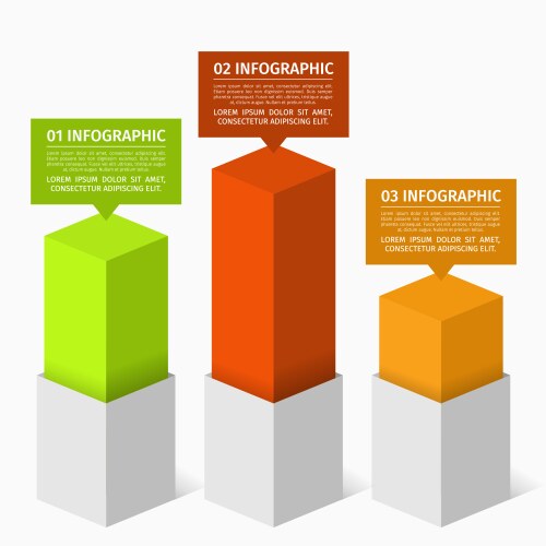 Process stages infographic element blue design Vector Image