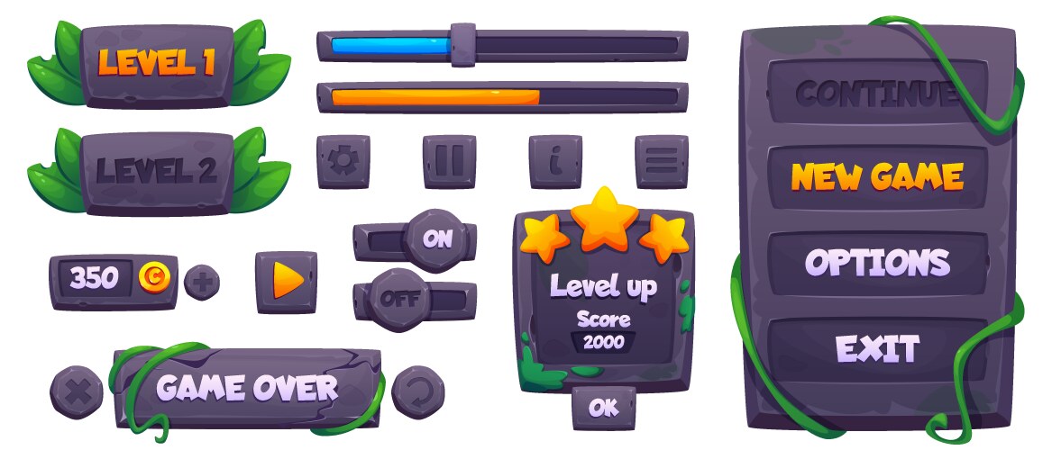 Jungle Game Ui Vector Images (over 960)