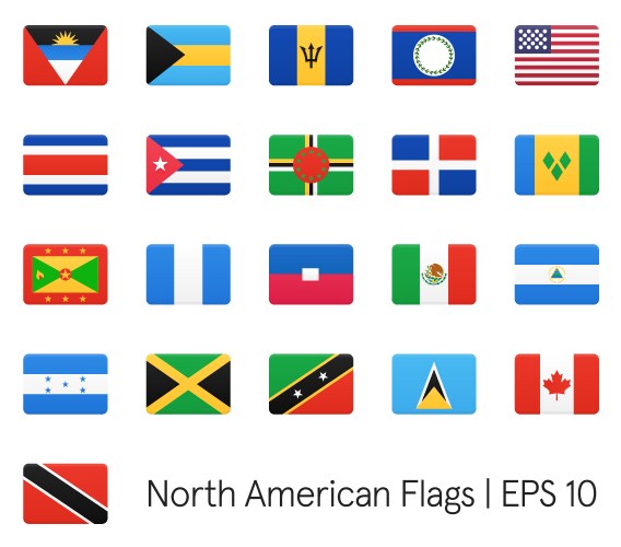 Country flags icons Royalty Free Vector Image - VectorStock