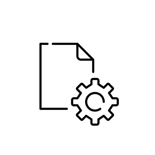 Web customization icon settings Royalty Free Vector Image