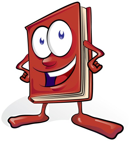 Funny exercise book cartoon Royalty Free Vector Image