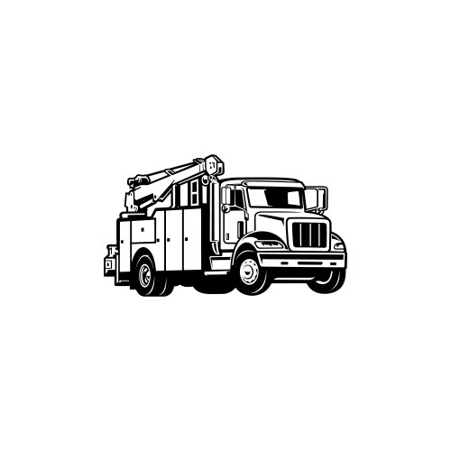 Cargo and shipping truck logo Royalty Free Vector Image