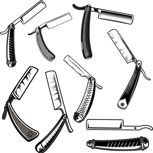 Barber Knife Vector Images (over 3,000)
