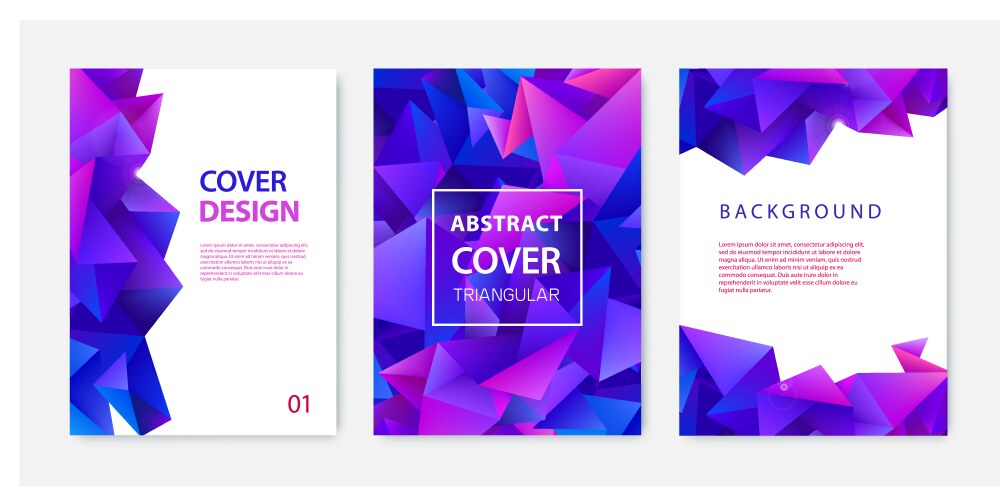 Stock set cover templates Royalty Free Vector Image