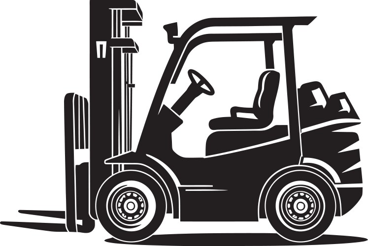 Liftmaster dynamic forklift logo palletpro Vector Image