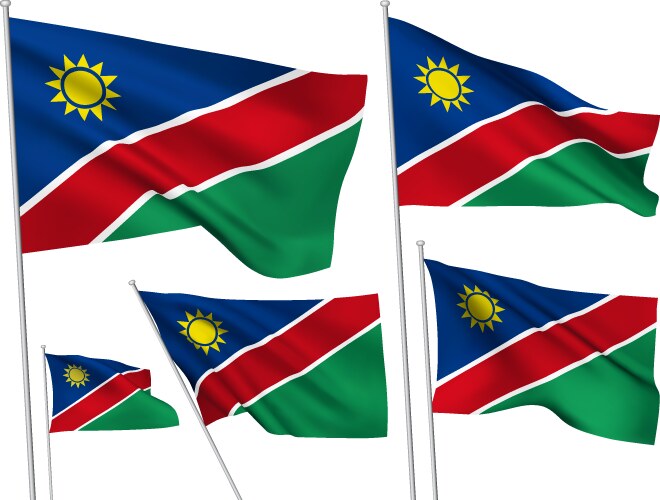 Yellow flags icons Royalty Free Vector Image - VectorStock