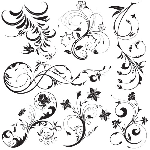 Floral Element Vector Images (over 1 million)