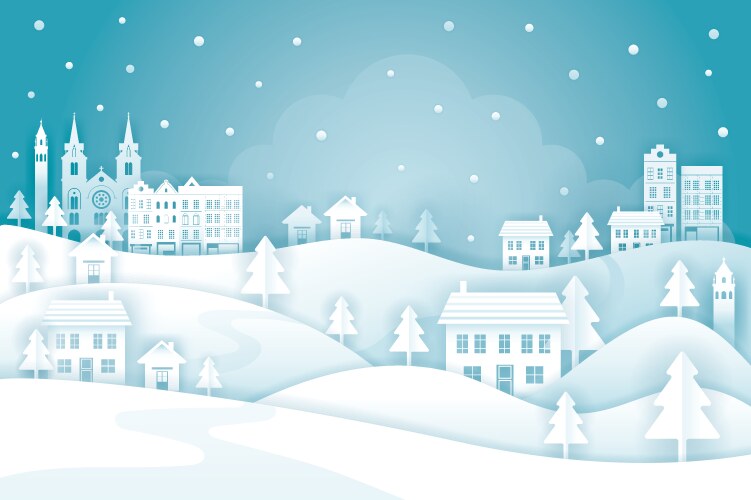 Wooden winter fence seamless Royalty Free Vector Image