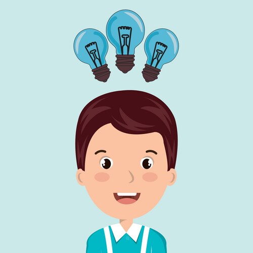 Child student idea icon – Royalty-Free Vector | VectorStock