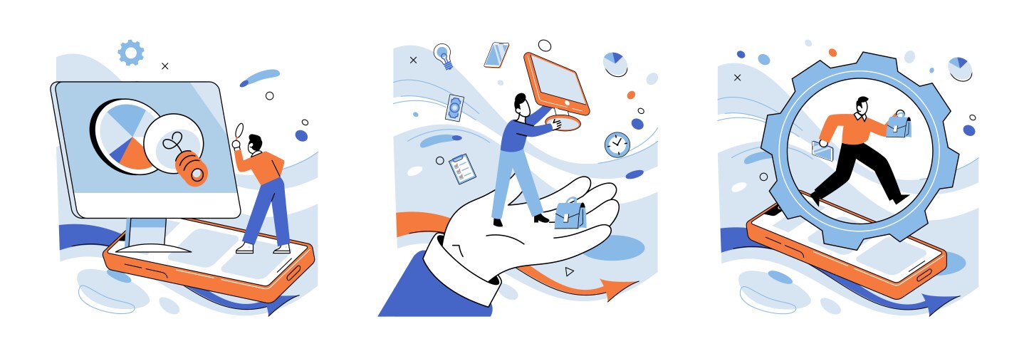 Innovation business invention cornerstone Vector Image