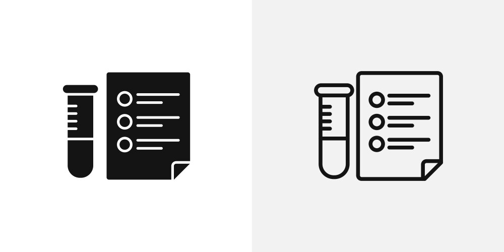 Test tube icon set Royalty Free Vector Image - VectorStock