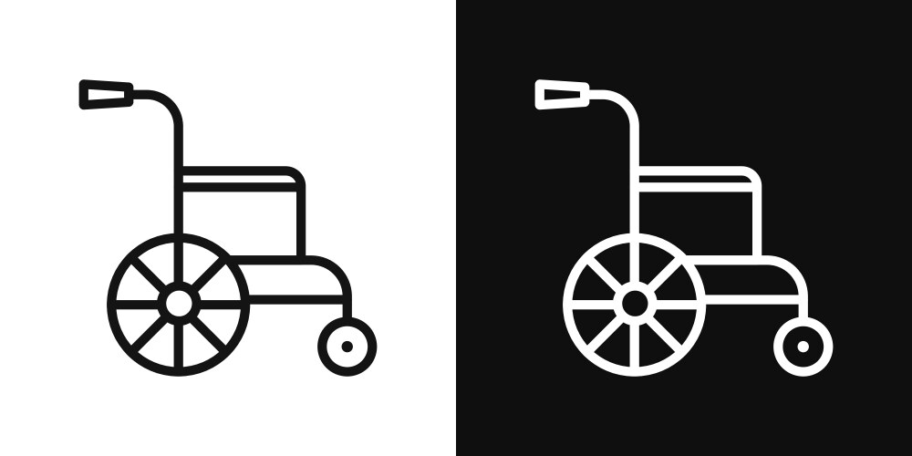 Wheelchair icon set Royalty Free Vector Image - VectorStock