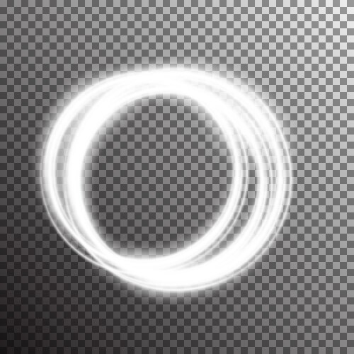 Transparent white light effect background Vector Image