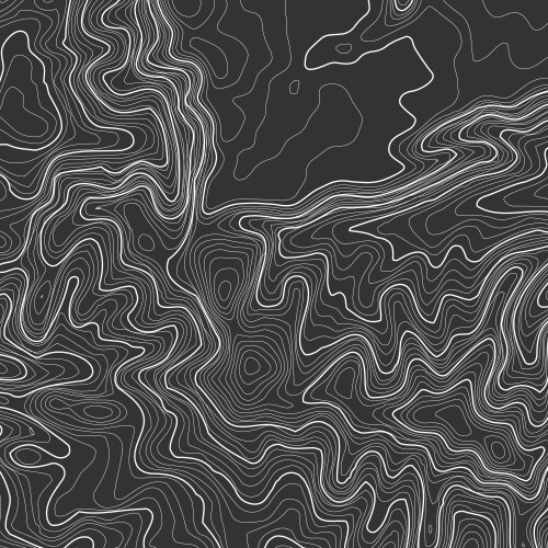 Topographic map on dark blue background Royalty Free Vector