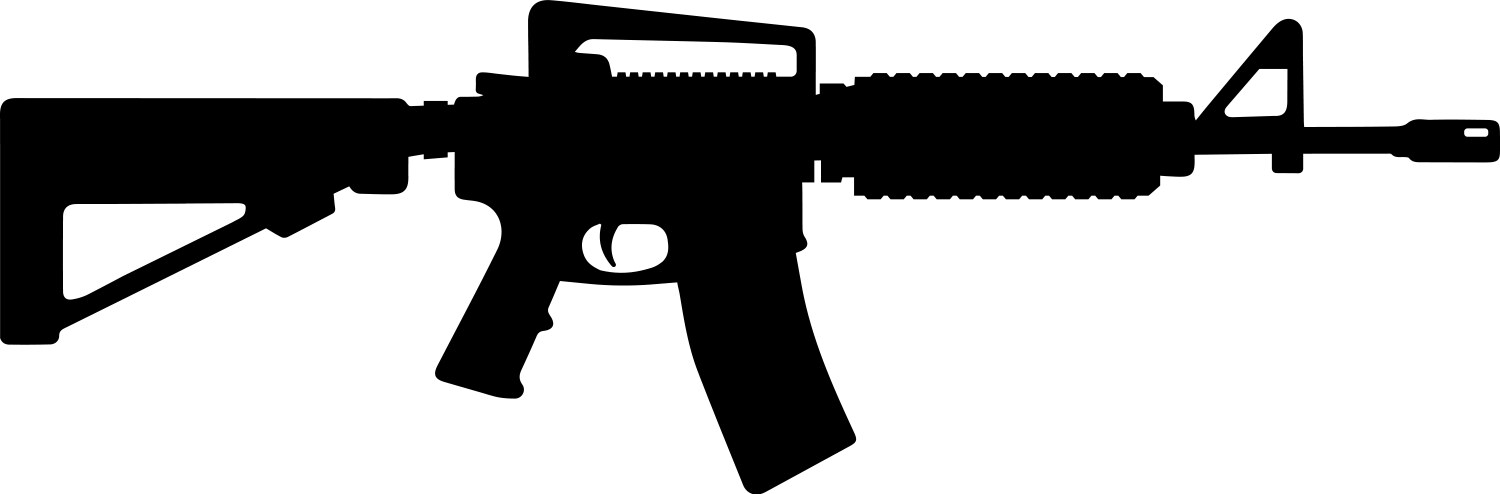 Assault Rifle Silhouette Vector Images (over 2,700)