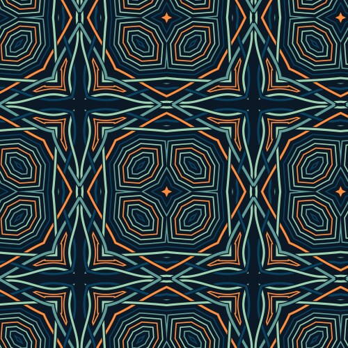 Neon lines geometric seamless pattern Royalty Free Vector
