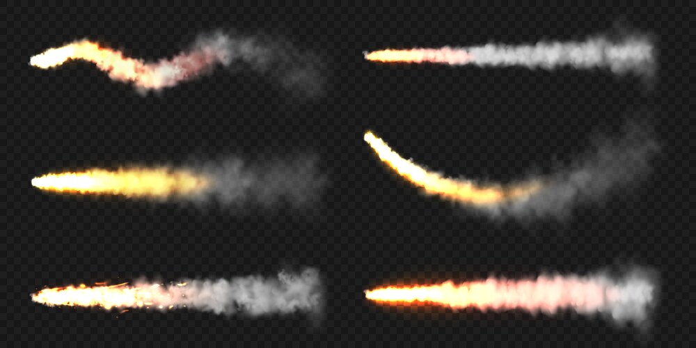 Fire flame realistic borders Royalty Free Vector Image