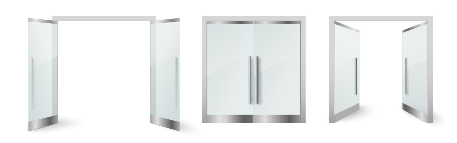 Aluminium door Royalty Free Vector Image - VectorStock