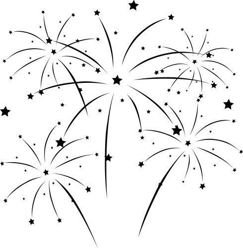 Fireworks Black and White Vector Images (over 47,000)