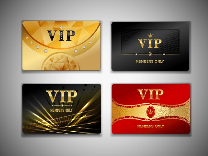 Vip membership card certificate template Vector Image