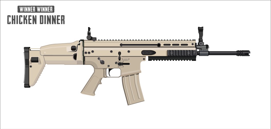 Assault rifle Royalty Free Vector Image - VectorStock